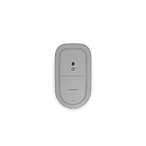Microsoft Modern Mouse, Silver. Comfortable Right/Left Hand Use Design with Metal Scroll Wheel, Wireless, Bluetooth for PC/Laptop/Desktop, Works with Mac/Windows 8/10/11 Computers