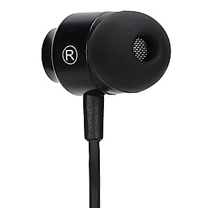 Dilwe Neckband Headphones, Headset Neck Mounted Wireless Headset Neckband Sports Headset Noise Reduction Earplugs with Microphone (Black)