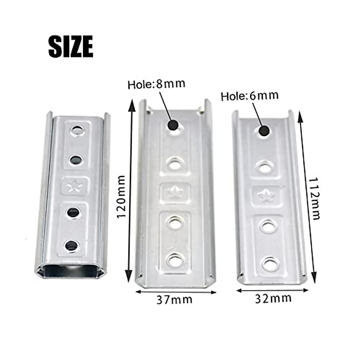 Metaverse sky Sofa Latch,Bed Replacement Parts,Heavy Duty Connector Bracket Interlocking Tapered Hardware Accessories Furniture Connector for Furniture, Sofa, Bed (2 Pairs)