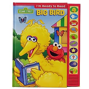 Sesame Street Elmo, Big Bird, and More! - I'm Ready to Read with Big Bird - Interactive Read-Along Sound Book - Great for Early Readers - PI Kids
