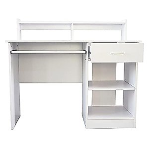 CZDYUF General Style Particleboard Computer Desk White