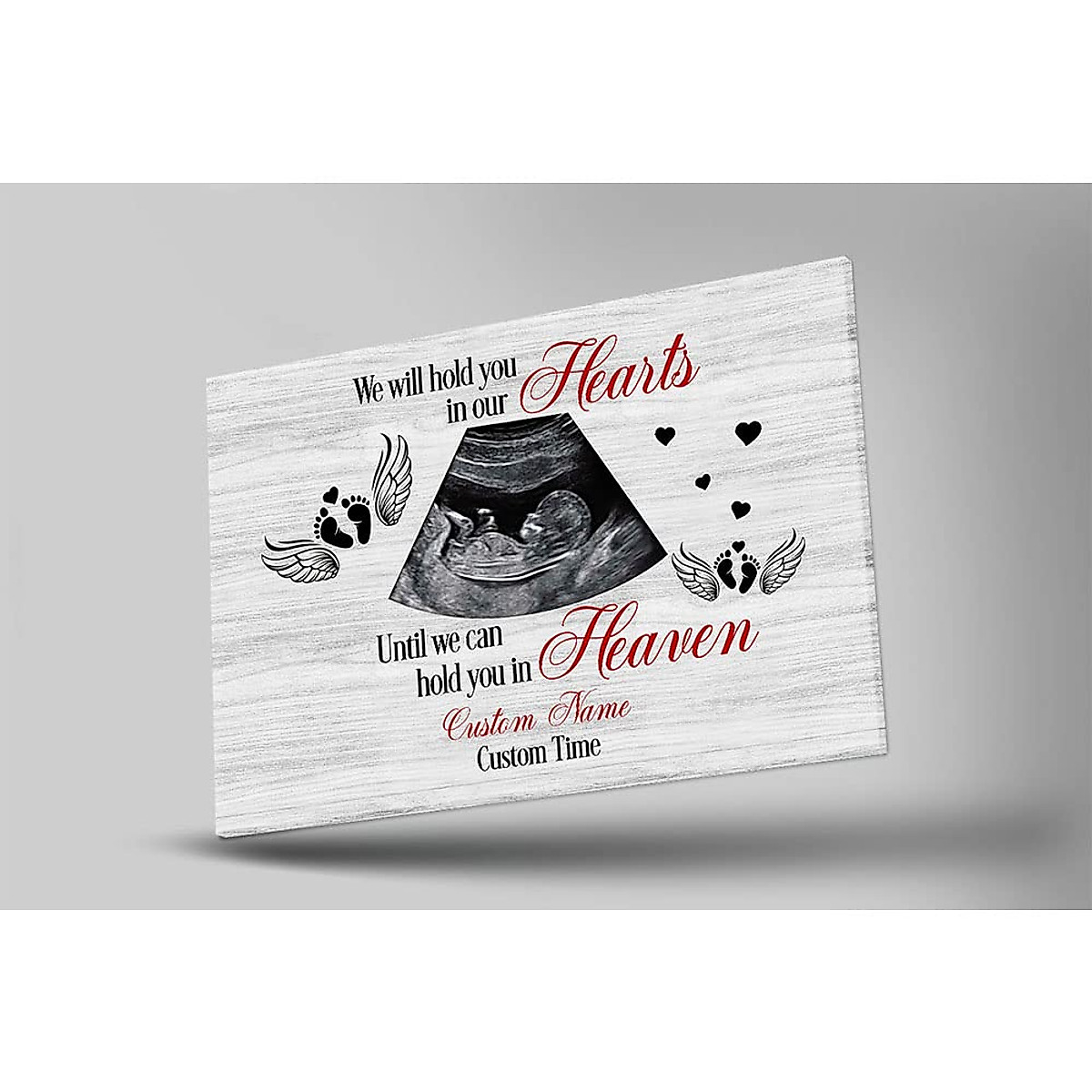 INSPIAMZUE Memorial gifts for loss of baby, infant loss gifts, angel baby memorial gift, infant loss gifts for mom, sympathy canvas for loss of baby - VTQ404 (16x12 inch)