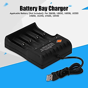 Battery Charger Lithium Dc4.2V Liion Battery Box Bay USB 3.7V for Cable 4 Slot Charger Power Battery Adapter Battery Packs