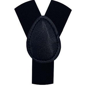 Consumable Depot Solid Color Suspenders Y-Back | Adjustable and Elastic | (Black)