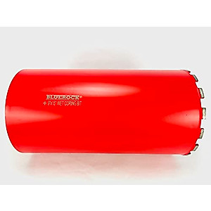 9" Inch Diamond Wet Core Drill Bit 1-1/4” Threaded by BLUEROCK Tools for Concrete Rebar Asphalt Brick Rock Masonry Hole Barrel Coring