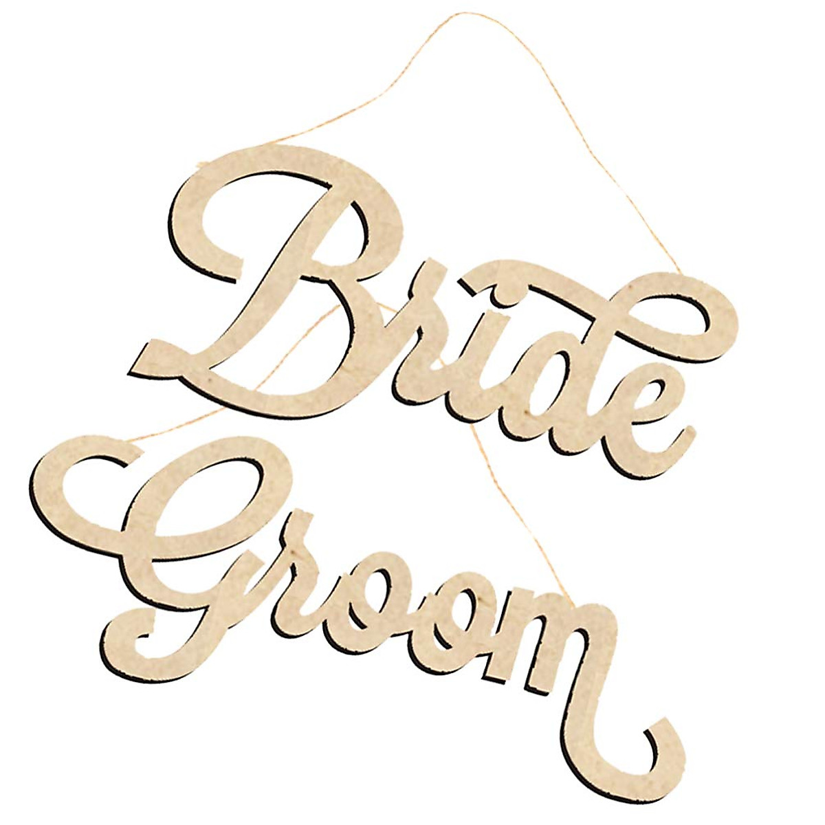 TOYANDONA Bride to be Sign 2pcs Wood Sign Letter Wall Hanging Decoration Wedding Photo Booth Prop