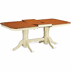 East West Furniture NAQU9-WHI-W, 9 Pieces