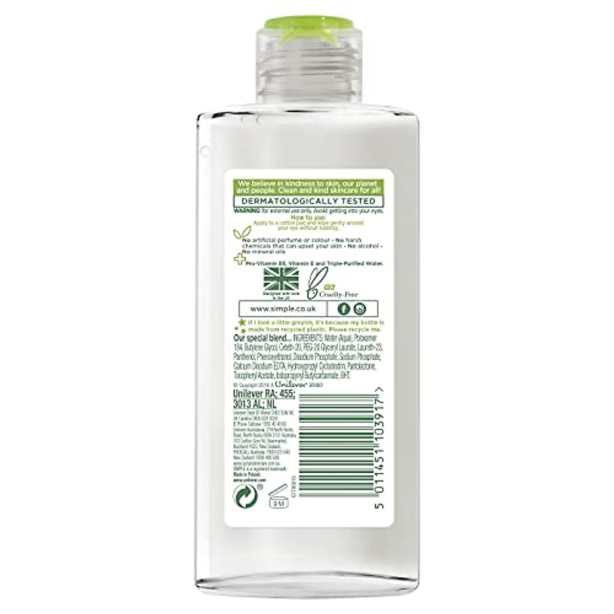 Simple Kind To Eyes Eye Make Up Remover 125 ml