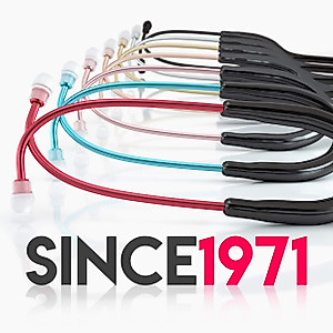 MDF Instruments, Acoustica Lightweight Stethoscope for Doctors, Nurses, Students, Home Health Use, Adult, Dual Head, Black Tube, Aqua Chestpiece-Headset, MDF747XPAQ11