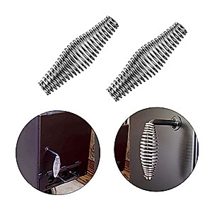 2PCS BBQ Spring Handle Stainless Steel Cool Touch Stove Heavy Duty Barbecue Smoker, Grill, Stove, Pit Door Handles