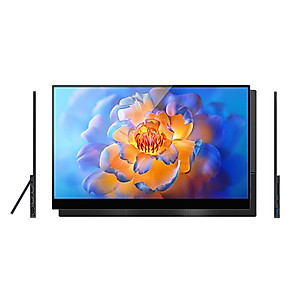 DFZ Portable Monitor, 13.3 Inch 15.6 Inch External Monitor, IPS Screen, Gaming Monitor with Type-C, HDMI and Built-in Speakers
