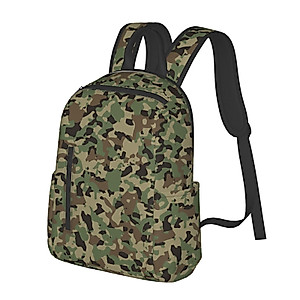 JZDACH For Cool Camo Military Camouflage backpack bookbag casual large laptop lightweight backpacks multipurpose daypack for men women
