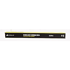 CORSAIR Vengeance SODIMM DDR4 RAM 16GB (1x16GB) 3200MHz CL22-22-22-53 1.2V Intel AMD Laptop Notebook Memory - Black (CMSX16GX4M1A3200C22)