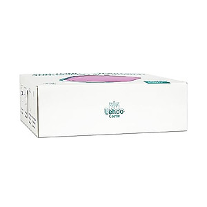 Lehoo Castle Bento Lunch Box for Kids, Large Kids Lunch Box with Cutlery＆4 Compartments＆Silicone Handle, Leak-proof Portable 1.3L Lunchbox Bento for Kids BPA-free Easy Opened (Blue)