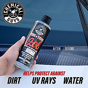 Chemical Guys TVD_108_16 Tire and Trim Gel for Plastic and Rubber, Restore and Renew Faded Tires, Trim, Bumpers and Rubber, Safe for Cars, Trucks, SUVs, Motorcycles, RVs & More 16 fl oz