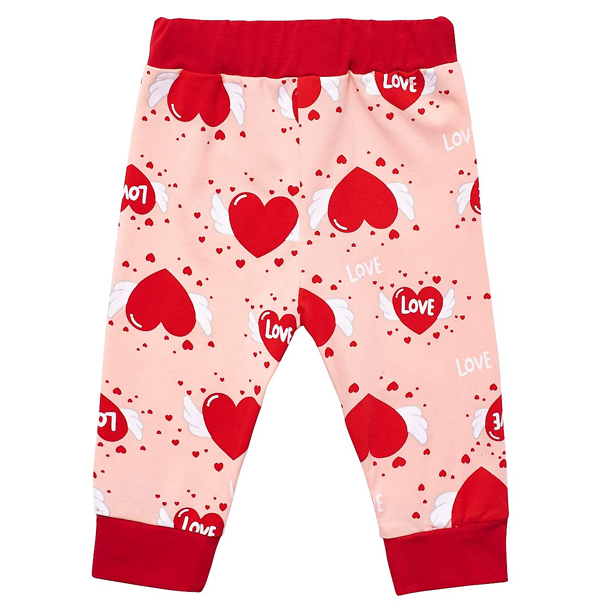 Newborn Baby Girls Valentines'Day Daddy's Little Valentine Outfits Clothes(0-3Months) Red