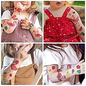 WENSHEN Cartoon Tattoos 10Sheet Animal Temporary Tattoo Fake Tattoos Vinyl Waterproof Party Favors for Kids Teens Adult Birthday, 4.7x3 Inch (Pack of 10)