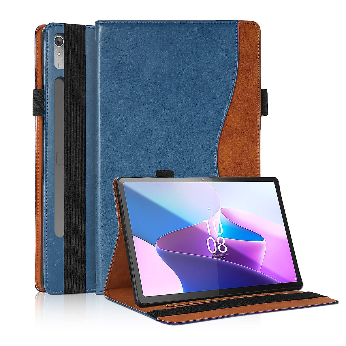TIPOYOROO Case for Lenovo Tab P11 Pro 11.2" 2nd Gen 2022 (TB-138FC/TB-132FU) Bussiness Premium PU Leather Stand Folding Folio Cover for Lenovo Pad Pro 2022 Modle Shell Cover 11.2 inch -Navy Blue