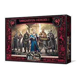 CMON A Song of Ice and Fire Tabletop Miniatures Targaryen Heroes I Box Set - Lead Legendary Heroes in Battle, Strategy Game for Adults, Ages 14+, 2+ Players, 45-60 Minute Playtime, Made by CMON