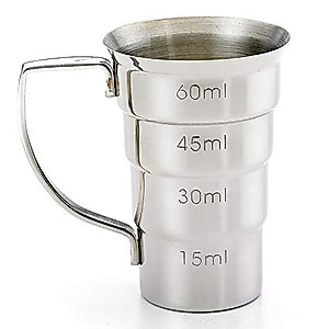 Barfly M37108 Drink Jigger, 2 oz, Stainless w/Handle
