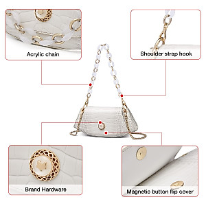 Split Leather Crossbody Bag for Women Purses Fashion Crocodile Small Hobo Bag Ladies Shoulder Bag Qriginal Design Underarm Bag