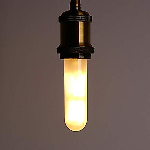 Dimmable 8W Led Edison Frost Tubular Bulb,2700k Warm White, T10/T30 Vintage Filament LED Light Bulb 75W Equivalent,E26 Base Frosted Glass Cover, 700 Lumens,Pack of 6