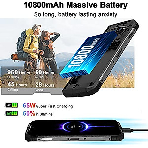 DOOGEE V30 Rugged Smartphone(2023), eSIM Dual 5G 15GB+256GB Rugged Phone Unlocked, 6.6" FHD+ /120Hz Rugged Cell Phone, Dual Hi-Res Speakers, Android 12, 108MP Triple Camera, Night Vision, NFC, OTG