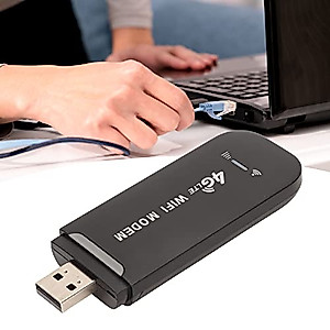 4G LTE USB WiFi Router, Mobile WiFi Hotspot Modem Dongle with SIM Card Slot, 150Mbps High Speed, 10 Users Sharing, Wireless Network Adapter for Phone Laptop Tablet