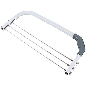 QJZZO Adjustable Cake Leveler Professional Layer Cake Slicer Cutter with 3 Stainless Steel Blades Baking Accessories for Bread Loaf Cake