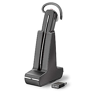 Plantronics Savi 8240 UC, Convertible - Mono - Wireless - DECT 6.0-590.6 ft - 32 Ohm - 20 Hz - 20 kHz - Over-The-Ear, Earbud - Monaural - in-Ear - Noise Cancelling Microphone