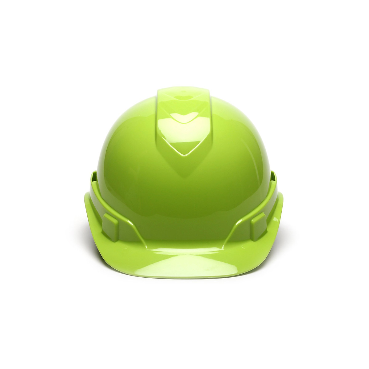 Pyramex HP44131V Ridgeline Cap Style Hard Hat with 4-Point Vented Ratchet, Hi-Vis Green by Pyramex Safety
