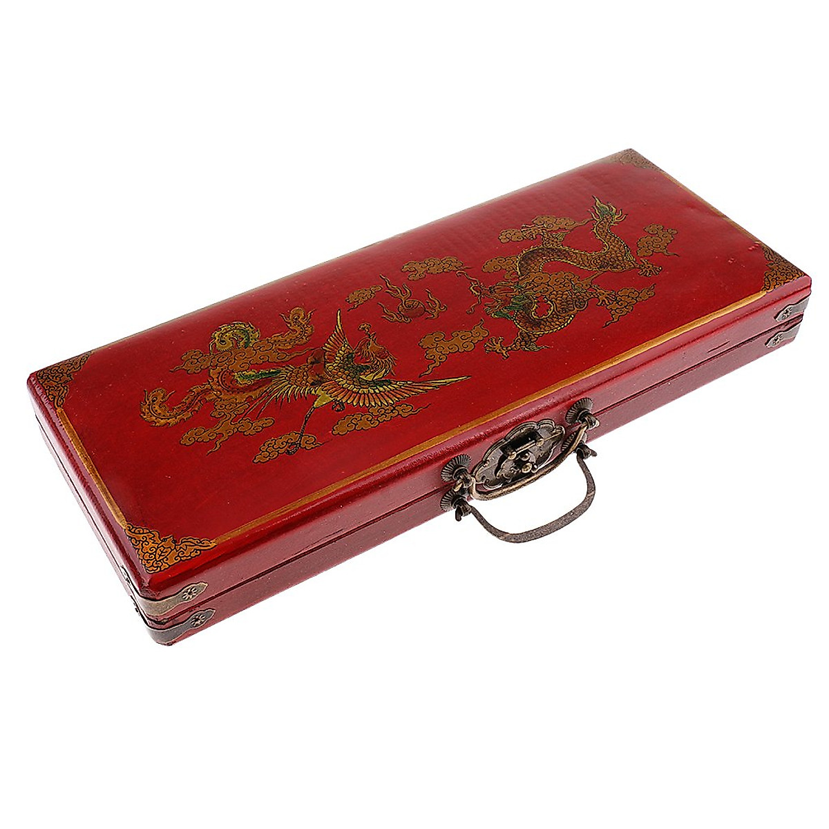 MonkeyJack 15 Column Vintage Chinese Wooden Bead Arithmetic Abacus with Box for Children Adults Gift