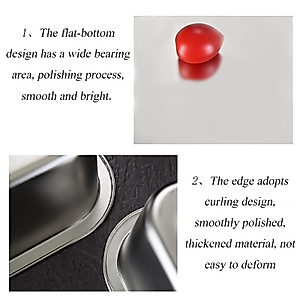 Tattoo Stainless Steel Tray - Usiriy 2 Pack 13.5" X 10" Stainless Steel Tattoo Trays Dental Tray Body Piercing Instrument Tool for Tattoo Supplies, Tattoo Kits