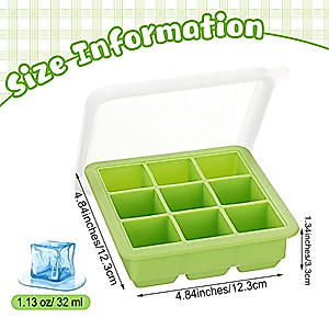 6 Pcs Silicone Baby Food Storage Containers Baby Food Freezer Tray with Lids Silicone Baby Food Freezer Storage Tray Breast Milk Freezer Tray Baby Food Freezer Containers for Baby Food, Fruit Purees