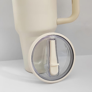 40 oz Tumbler Flip Straw Lid for Stanley Cup,Spill Proof Splash Resistant Tumbler Lids,Reusable Tumbler Cover for Stanley Cup