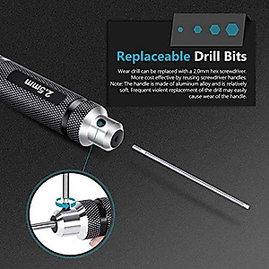 Neewer Lightweight Titanium Nitride Coating Hex Driver Wrench 4 Piece Set, Hex Screw driver Tools Kit Set for RC Helicopter (1.5mm/2mm/2.5mm/3.0mm)