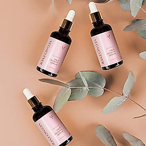 Vegnclever Hair Growth Serum - 100% Vegan Intensive Hair Gro Serum - Natural Hair Loss and Regrowth Treatment for Women & Men, Hair Thickening Products for Fuller-looking, Thicker and Healthier Hair, 50ML