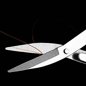 6 Pcs Folding Scissors, PIVHWIR Stainless Steel Portable Telescopic Scissors Safety Travel Trip Scissors for Home Camping Office