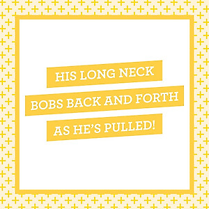 Petit Collage On-The-Go Giraffe Wooden Pull Toy