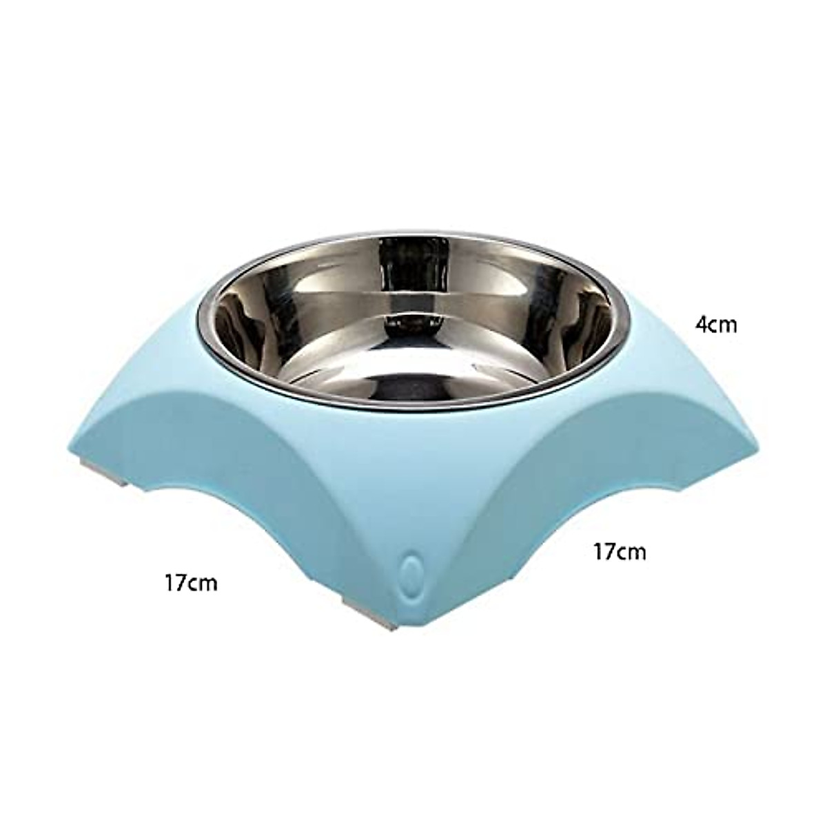 FUUIE Bowls for Food and Water Stainless Steel Pet Cat Dog Bowl Pet Food Water Feeder Drinking Bowl for Puppy Kitten Cat Pet Dog Dish Bowl Pet Feeding Supplies (Color : White)