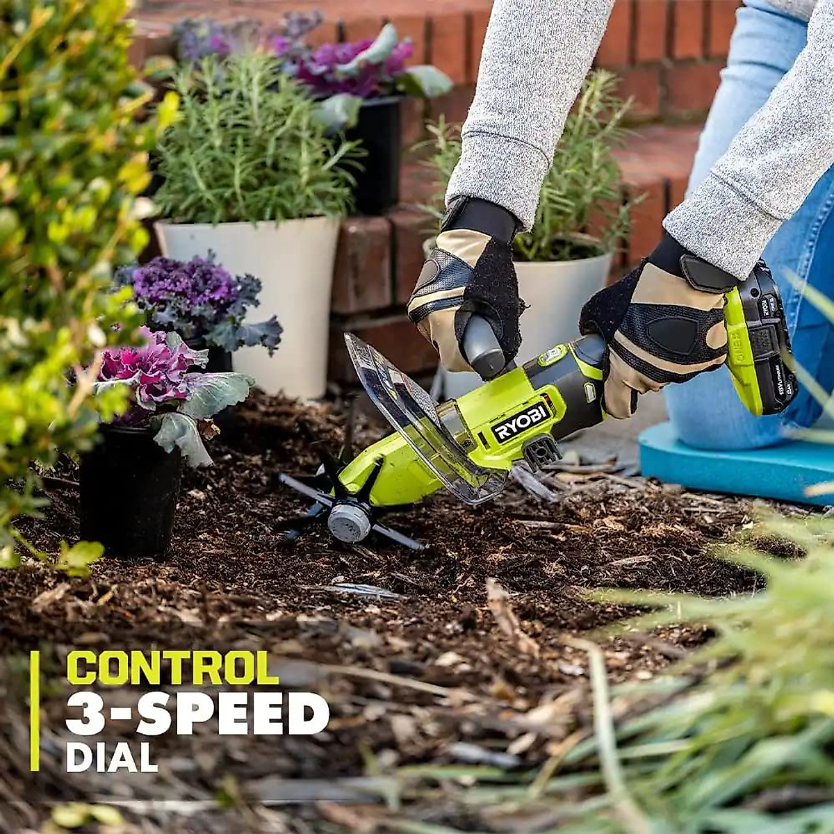 ONE+ 18V Cordless Compact Battery Cultivator with 2.0 Ah Battery and Charger