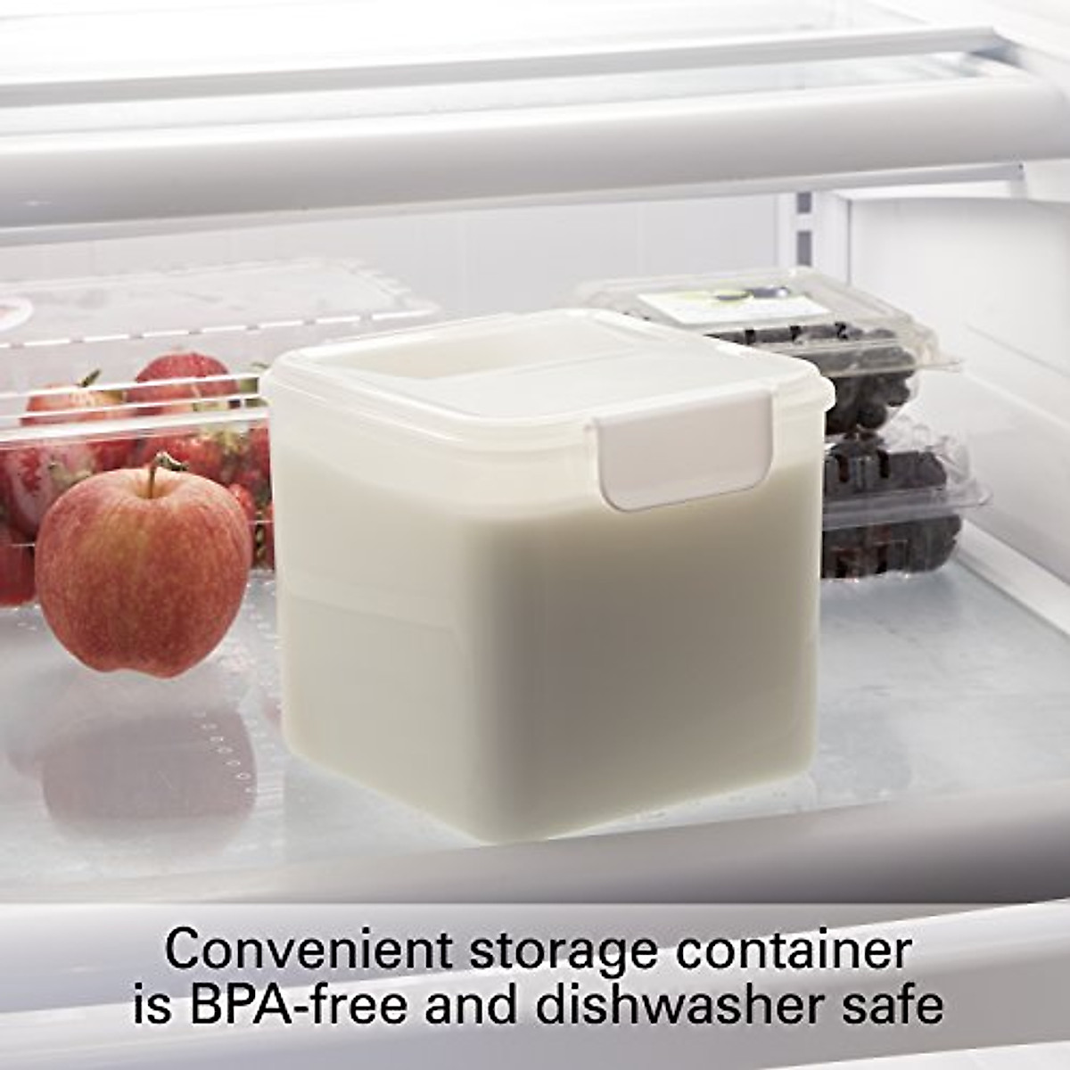 Proctor Silex Regular or Greek Yogurt Maker Machine with LCD Display, BPA-Free Storage Container, 32 oz, Stainless Steel (86300)