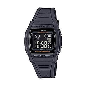 Casio Illuminator 10-Year Battery Daily Alarm Chronograph Digital Stop Watch W201-1BV