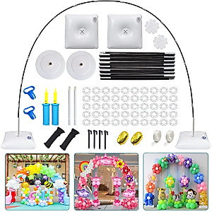 Balloon Arch Kit, Large Adjustable Balloon Column Stands Set for Wedding, Baby Shower, Birthday Party, Bachelorette Party, Other Parties and Events (10ft T, 10ft W)