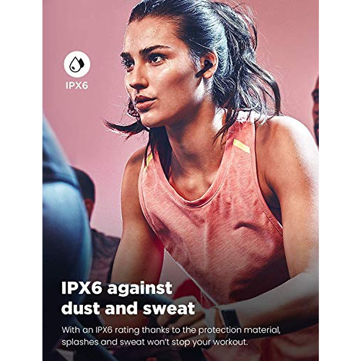 meidong True Wireless Earbuds, Bluetooth Earbuds Headphones V5.0 KY06 in-Ear Earphones (Black)