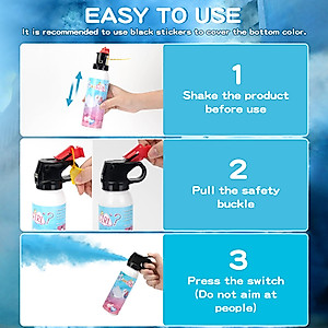 Gender Reveal Fire Extinguisher, 2 Pack Baby Boy Gender Reveal Ideas Party Decor, Biodegragable Gender Reveal Party Supllies (Medium)