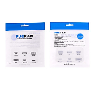 FUERAN 4K HDMI Dummy Plug, Virtual Monitor Emulator, Headless Display Adapter, EDID Emulator, Supports 4096x2160@60Hz, 3840x2160@60Hz, 2560x1440@60Hz for Windows, Mac, Linux – Plug & Play（4K-10P）