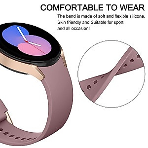 AK Bands Compatible with Samsung Galaxy Watch 6 / 5 / 4 Band 40mm 44mm, Galaxy Watch 5 Pro Bands 45mm, Galaxy Watch 6 Classic Bands, Galaxy Watch 4 Classic Band, 20mm Sport Band Adjustable Silicone