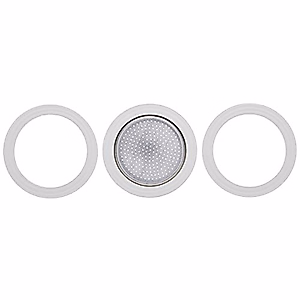Bialetti Replacement Gaskets and Filter for 1 Cup Moka / Break / Dama / Mini Express Espresso Makers (1-CUP Size)