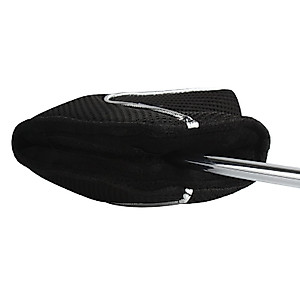 Andux Golf Mesh Putter Cover Blade Putter Head Covers MT/TG15 (Black)